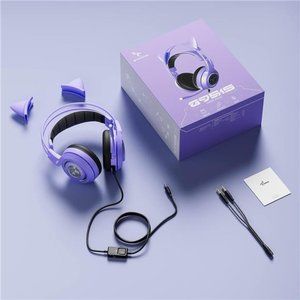 Headphones | Purple Stereo Gaming Headset With Mic For Ps4ps5 Xbox ...